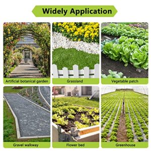 Garden Weed Barrier Landscape Fabric Heavy Duty, Woven Ground Cover Weed Barrier, Black Mulch for Landscaping Fabric, Weed Control Fabric Mat for Garden Beds, Landscaping, Driveway 5x50FT