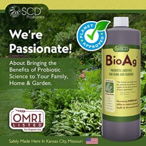 SCD Bio Ag - Beneficial Microbial Inoculant - Organic Gardens, Crops & Lawn Care - Chemical-Free Liquid Soil Amendment by SCD Probiotics (1 Liter)