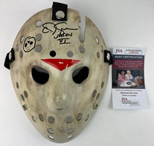 cj c.j. graham signed jason voorhees mask friday the 13th part vi jason lives jsa authentication