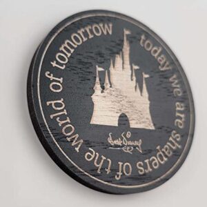 Disney Parks Magnet - Cinderella Castle - Today we are Shapers of the World of Tomorrow