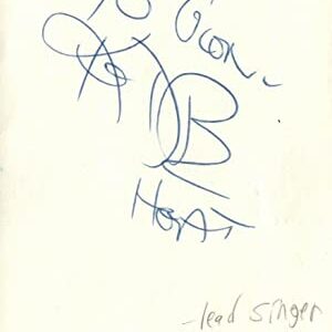 Kevin Dubrow Singer Quiet Riot Heat Music Autographed Signed Index Card JSA COA