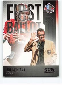 2022 score first ballot #3 joe montana nm-mt san francisco 49ers football nfl