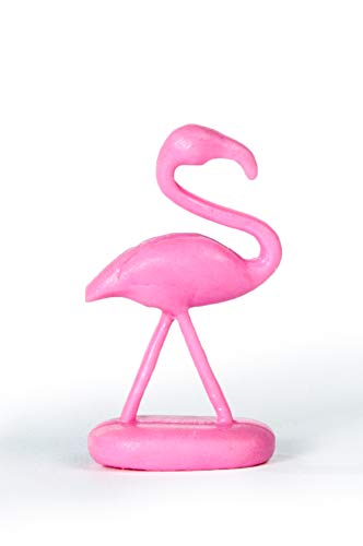 Mini Plastic Yard Flamingos - 100 Miniature Figurines Fairy Garden Miniature Moss Landscape Crafts Ornament Accessories for Home or Office Décor by: Gut Bustin' Games (Pink)