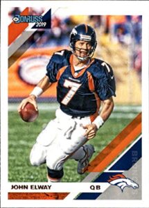 2019 donruss football #89 john elway denver broncos official nfl trading card from panini america