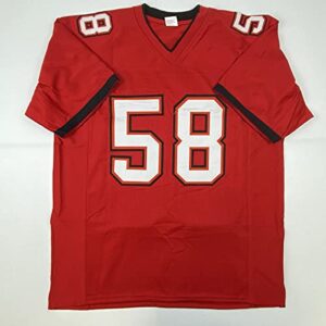 Autographed/Signed Shaquil Shaq Barrett Tampa Bay Red Football Jersey PSA/DNA COA