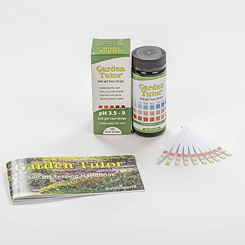 Garden Tutor Soil pH Test Kit (3.5-9 Range) | 100 Soil pH Test Strips