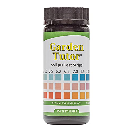 Garden Tutor Soil pH Test Kit (3.5-9 Range) | 100 Soil pH Test Strips