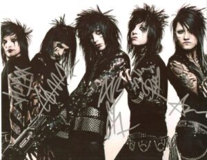 black veil brides full band reprint signed photo #3 rp andy six