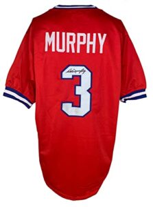 dale murphy autographed signed jersey mlb atlanta braves jsa coa mvp