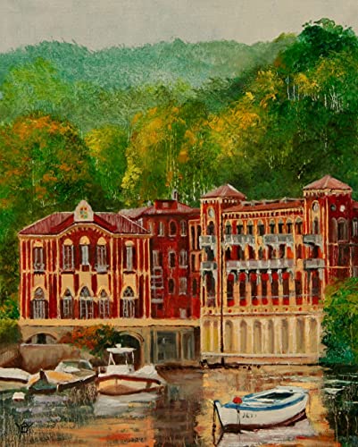 Villa D'Este, Lake Como, Lombardy Italy by Internationally Renowned Painter Yary Dluhos