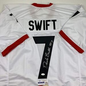 Autographed/Signed D'Andre Swift Georgia White College Football Jersey JSA COA