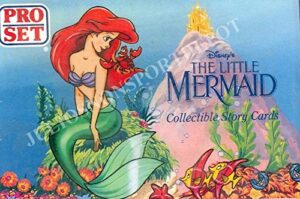 the little mermaid 1991 pro set complete factory base card & insert set 90/15/15/7/6 disney