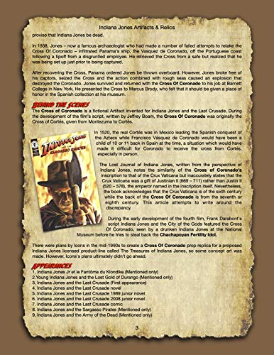 Indiana Jones Artifact and Relic Map & Book, Full Color Plus Two Free Related Maps