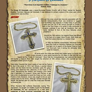 Indiana Jones Artifact and Relic Map & Book, Full Color Plus Two Free Related Maps