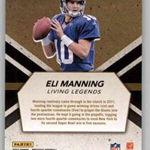 2022 Panini Prestige Living Legends #10 Eli Manning New York Giants NFL Football Trading Card