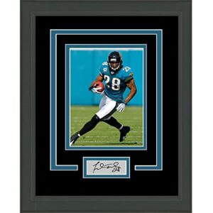 framed fred taylor facsimile laser engraved signature auto jacksonville jaguars 14×17 football photo