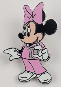 disney pin – minnie mouse nurse – pink scrubs – loose