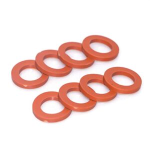 Hourleey Garden Hose Washer Rubber, Heavy Duty Red Rubber Washer Fit All Standard 3/4 Inch Garden Hose Fittings, 50 Packs