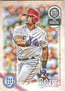 2018 topps gypsy queen #257 adrian beltre texas rangers baseball card – gotbaseballcards