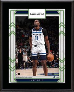 naz reid minnesota timberwolves 10.5″ x 13″ sublimated player plaque – nba team plaques and collages