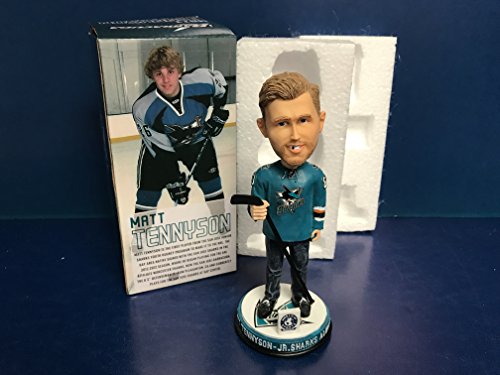 Matt Tennyson San Jose Sharks Barracuda 2015-16 Hockey Bobblehead Bobble SGA