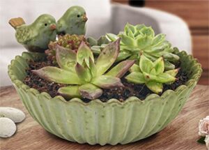 small bird flower pots succulent planters special design fun garden animal ceramic pots with hole for home office desktop decoration