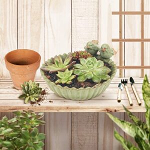 Small Bird Flower Pots Succulent Planters Special Design Fun Garden Animal Ceramic Pots with Hole for Home Office Desktop Decoration