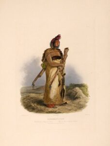 mexkemahuastan. chief of the gros-ventres de prairies