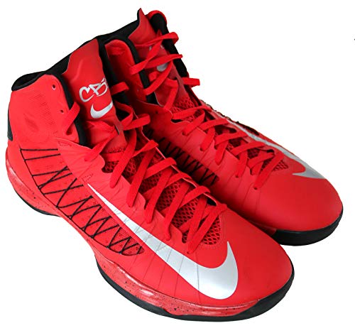 Carlos Boozer Chicago Bulls Red Hyperdunk 2012 PE CBooz Game Used Basketball Shoes Size 17