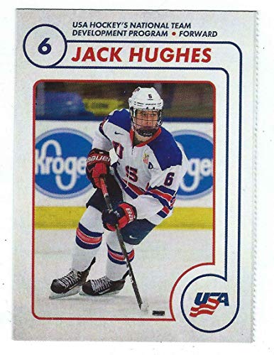 Jack Hughes 2018/19 USA NTDP Team Issued 1st Ever Card - Unsigned Hockey Cards