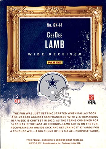 2020 Panini Chronicles Gridiron Kings #GK-14 CEEDEE LAMB RC Dallas Cowboys Football