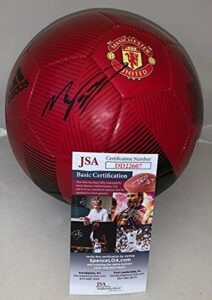 luis nani portugal signed manchester united f/s full size soccer ball man u jsa – autographed soccer balls