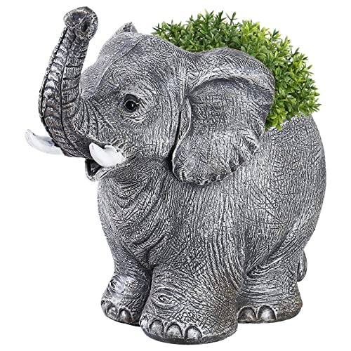 Ylncicn Elephant Planter Succulent Pots Retro Flower Pots. Elephant Gifts for Women. Aunt Garden Yard Flower Succulent Bonsai Bed Trough Plant DIY Pot Home Desktop Decoration