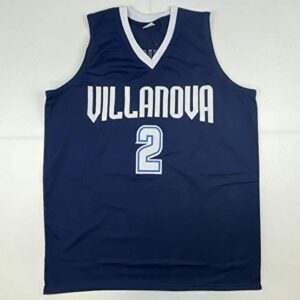 Autographed/Signed Kris Jenkins Villanova Blue College Basketball Jersey JSA COA