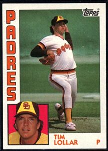 1984 topps baseball #644 tim lollar san diego padres official mlb baseball trading card in raw (ex-mt excellent-mint or better) condition