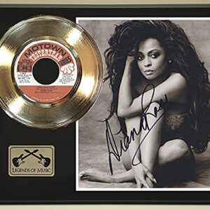 Diana Ross Love Hangover Reproduction Signed Record Display Wood Plaque