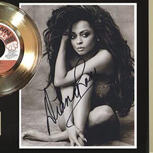 Diana Ross Love Hangover Reproduction Signed Record Display Wood Plaque