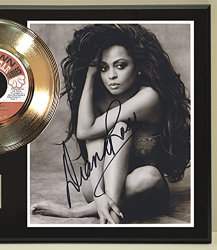 Diana Ross Love Hangover Reproduction Signed Record Display Wood Plaque