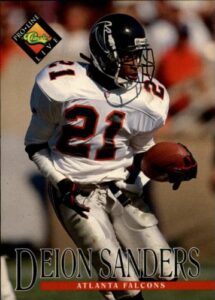 1994 pro line live football card #3 deion sanders