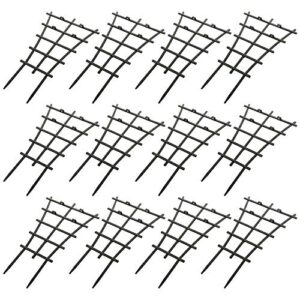 12 pcs garden diy mini climbing trellis plastic superimposed potted plant support garden trellises for potted climbing plants vines