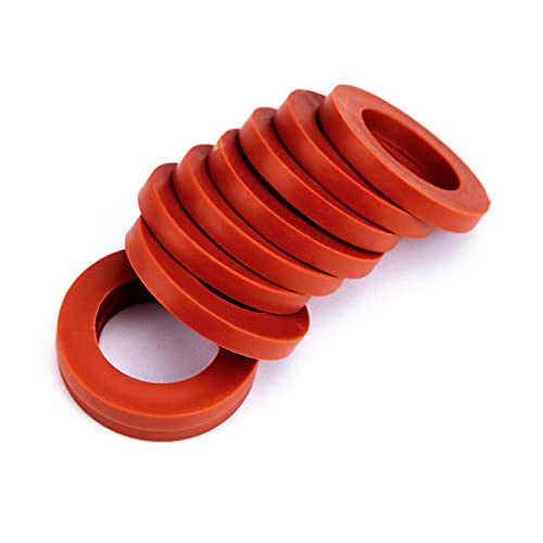 IMGTOP Garden Hose Washers 20 Pieces Rubber Washers Seals,Heavy Duty Garden Hose Gasket 0 Ring Leak Proof Fittings for Standard 3/4 Inch Garden Shower Hose and Water Faucet (Red