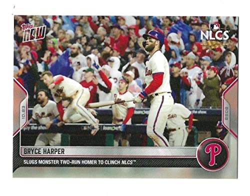 2022 MLB TOPPS NOW Bryce Harper #1125 Slugs 2 Run Homer To Clinch NLCS 10/23/22