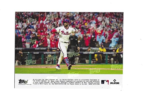 2022 MLB TOPPS NOW Bryce Harper #1125 Slugs 2 Run Homer To Clinch NLCS 10/23/22