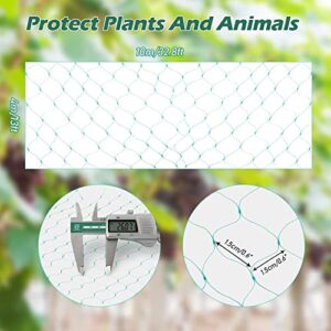 KINGLAKE 33 Ft x 13 Ft Green Garden Bird Netting,Green Garden Plant Netting,Garden Plant Fruits Fencing Mesh