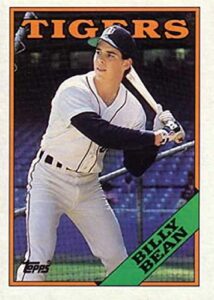 baseball mlb 1988 topps #267 billy bean nm-mt rc rookie tigers