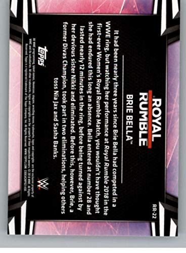 2018 Topps WWE Women's Division 2018 Royale Rumble #RR-22 Brie Bella Wrestling Trading Card