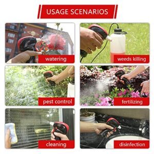 Automatic Electric Garden Sprayer with 34OZ Bottle for Multi-Purpose for Weeding, Fertilization and Household Cleaning