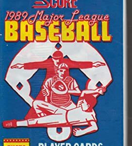 1989 Score Major League Baseball Card Pack, Unopened, 16 Cards per Pack