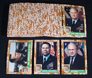 1991 topps desert storm series 1 trading card set (88) nm/mt