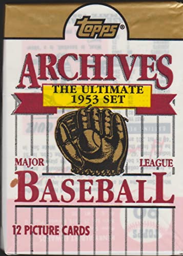 1991 Topps Archives Baseball Unopened Pack, 12 Cards in Pack